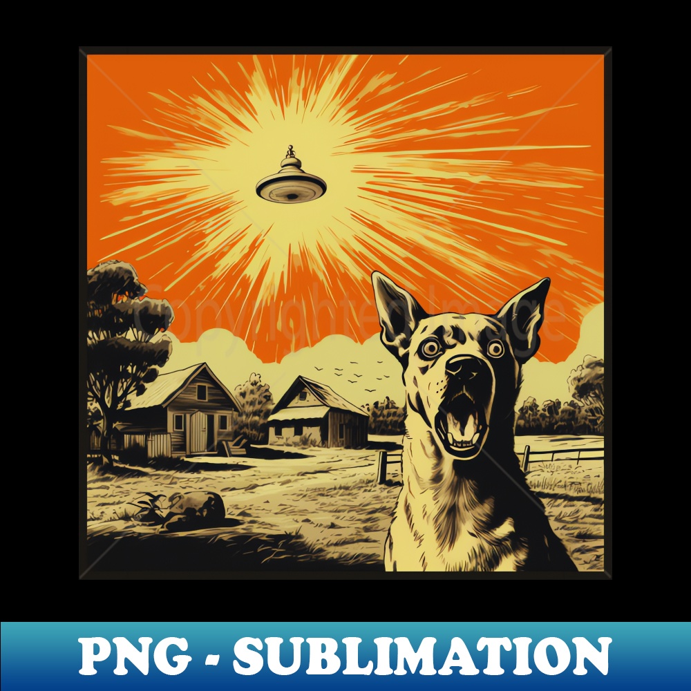Dog UFO Abduction Witness - Professional Sublimation Digital | Inspire ...