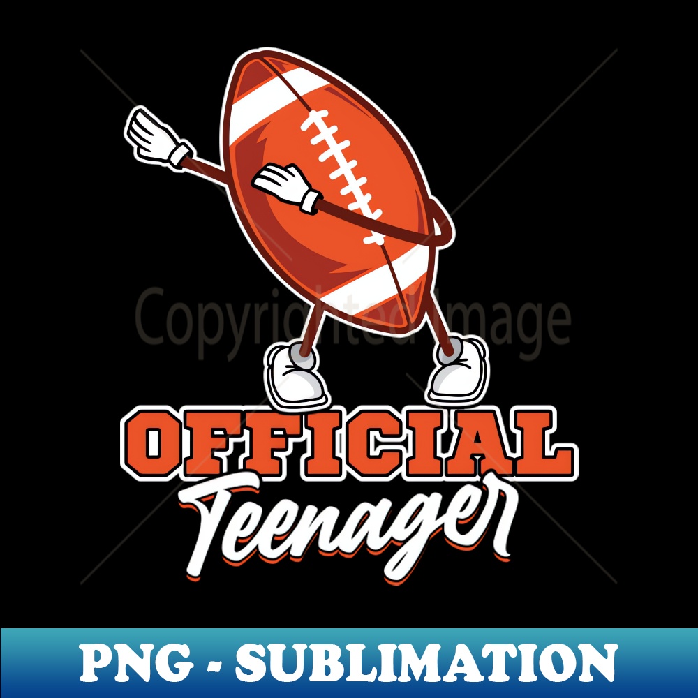 Official Teenager 13th Birthday Dabbing football - Modern Su | Inspire ...