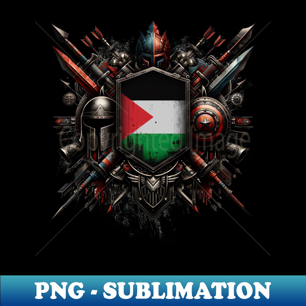 Palestine Patriotic Warrior Armor Crest Design - PNG Transpa | Inspire ...
