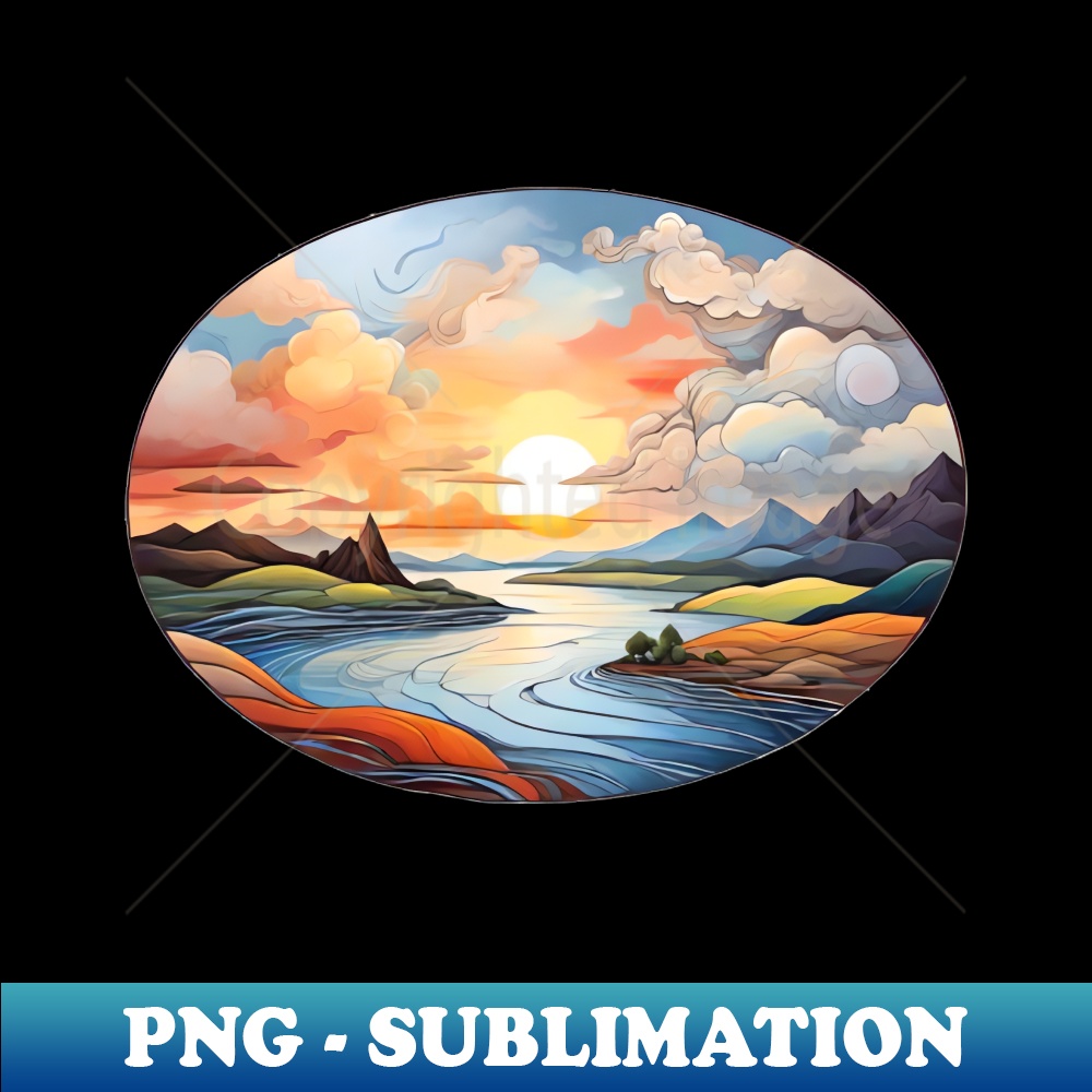 Abstract Visions Artistic Renderings of Sky Clouds and Lakes | Inspire ...