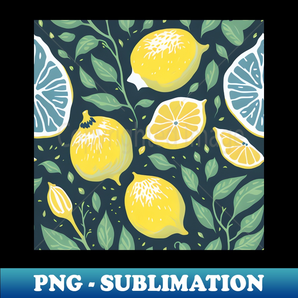 yellow lemon - High-Resolution PNG Sublimation File - Unlock | Inspire ...