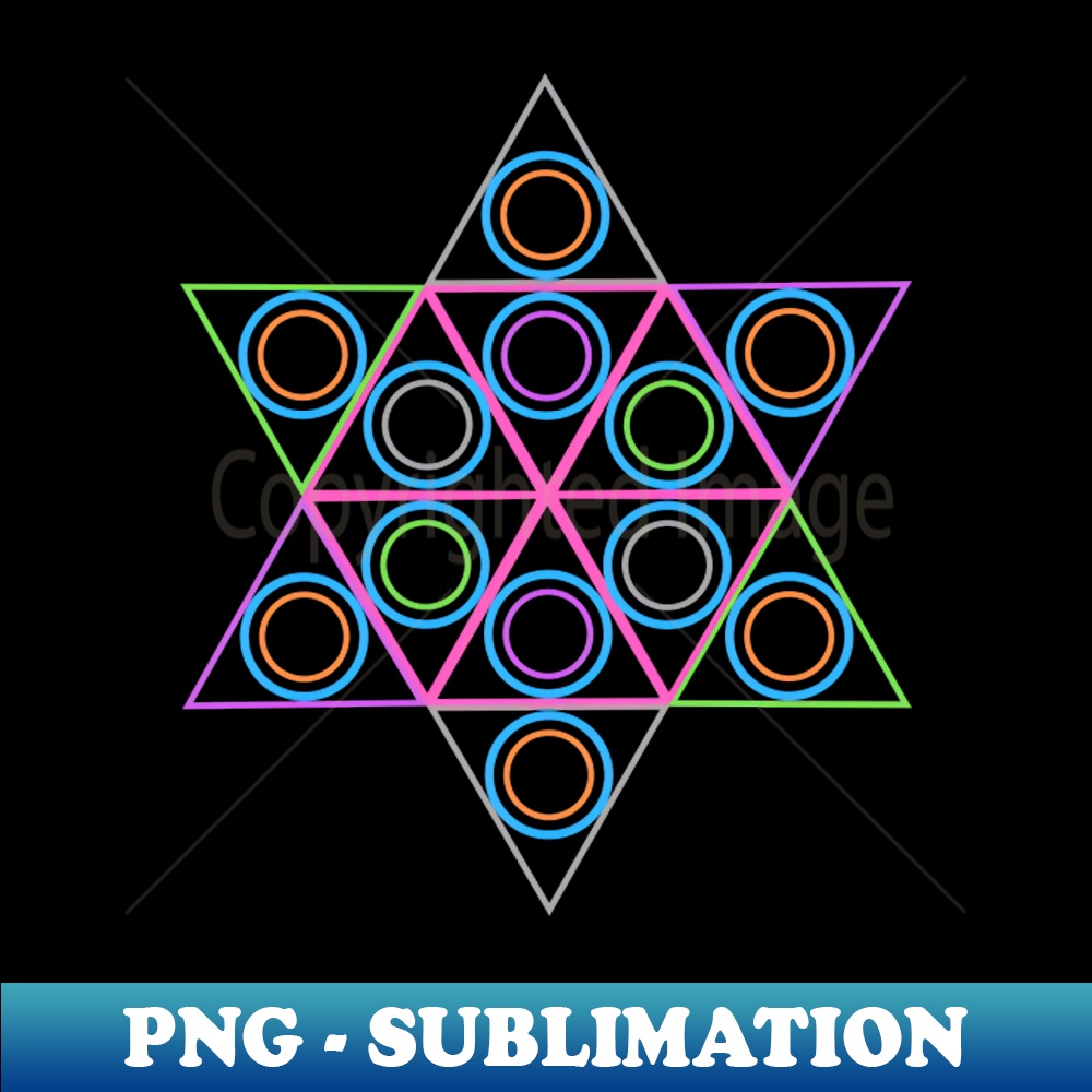 Triangle Circle Star Teture - High-Quality PNG Sublimation | Inspire Uplift