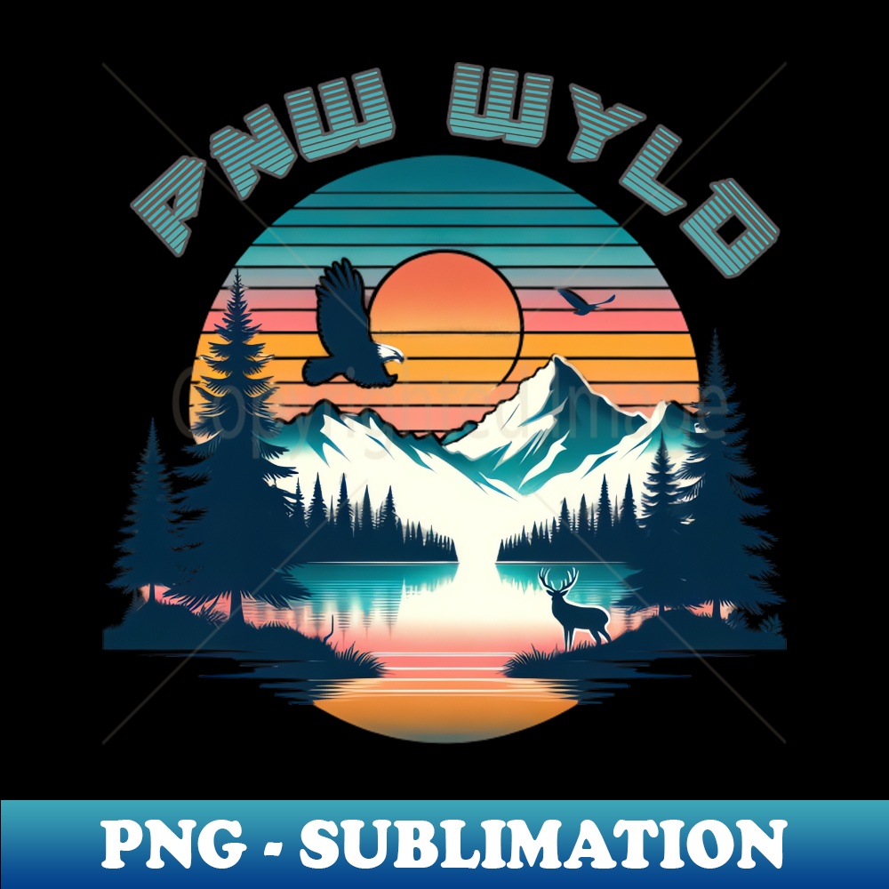 PNW WYLD Bald Eagle Deer Lanscape sunset mountains lake ever | Inspire ...