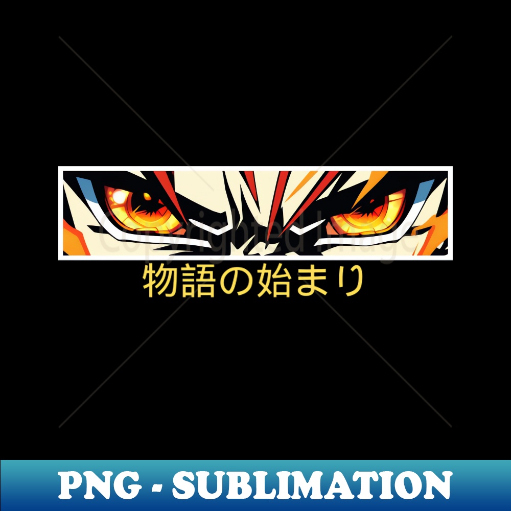Anime Eyes Fire Angry Eyes - Instant Sublimation Digital Dow | Inspire ...