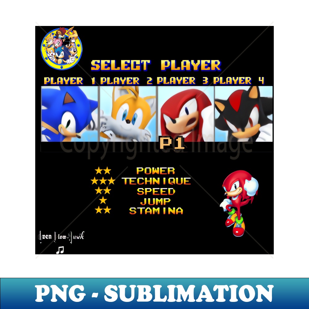 Streets of Rage x Sonic the Hedgehog Knuckles - PNG Transpar | Inspire ...