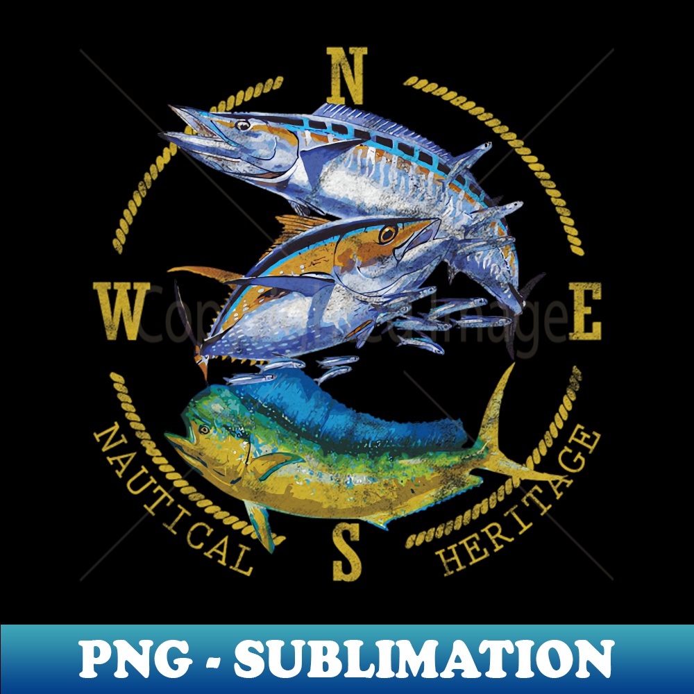 Fish Mahi Mahi Tuna Kingfish Nautical Heritage Fishing - Pro | Inspire Uplift