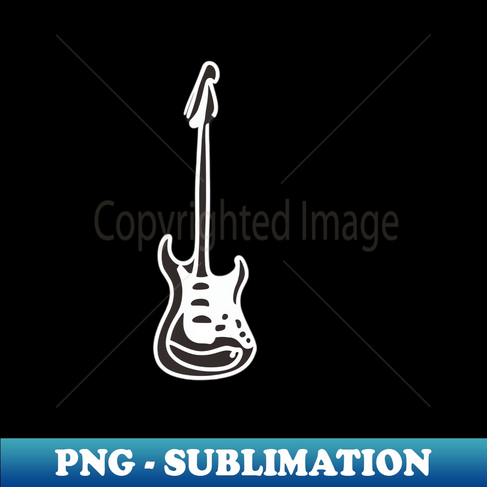 Cute electric guitar simple design - Modern Sublimation PNG | Inspire ...