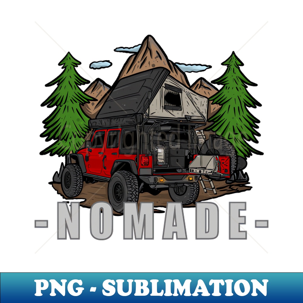 Nomade Jeep Wrangler - Red - Premium PNG Sublimation File - | Inspire ...