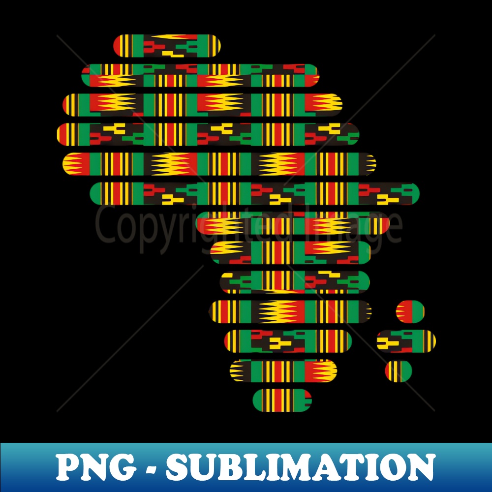 Kente Africa Map with Stripes Ghana Pattern - PNG Transparen | Inspire ...