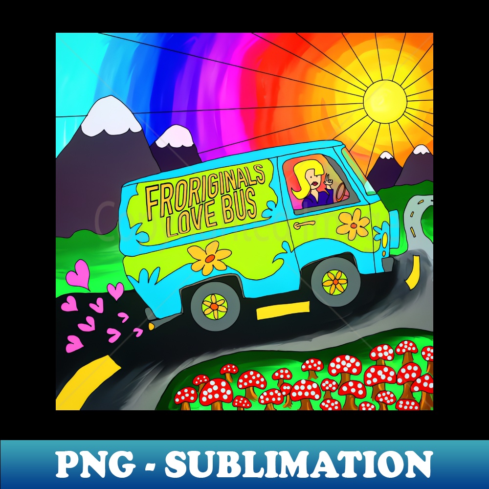 The Love Bus - PNG Transparent Sublimation File - Perfect fo | Inspire ...