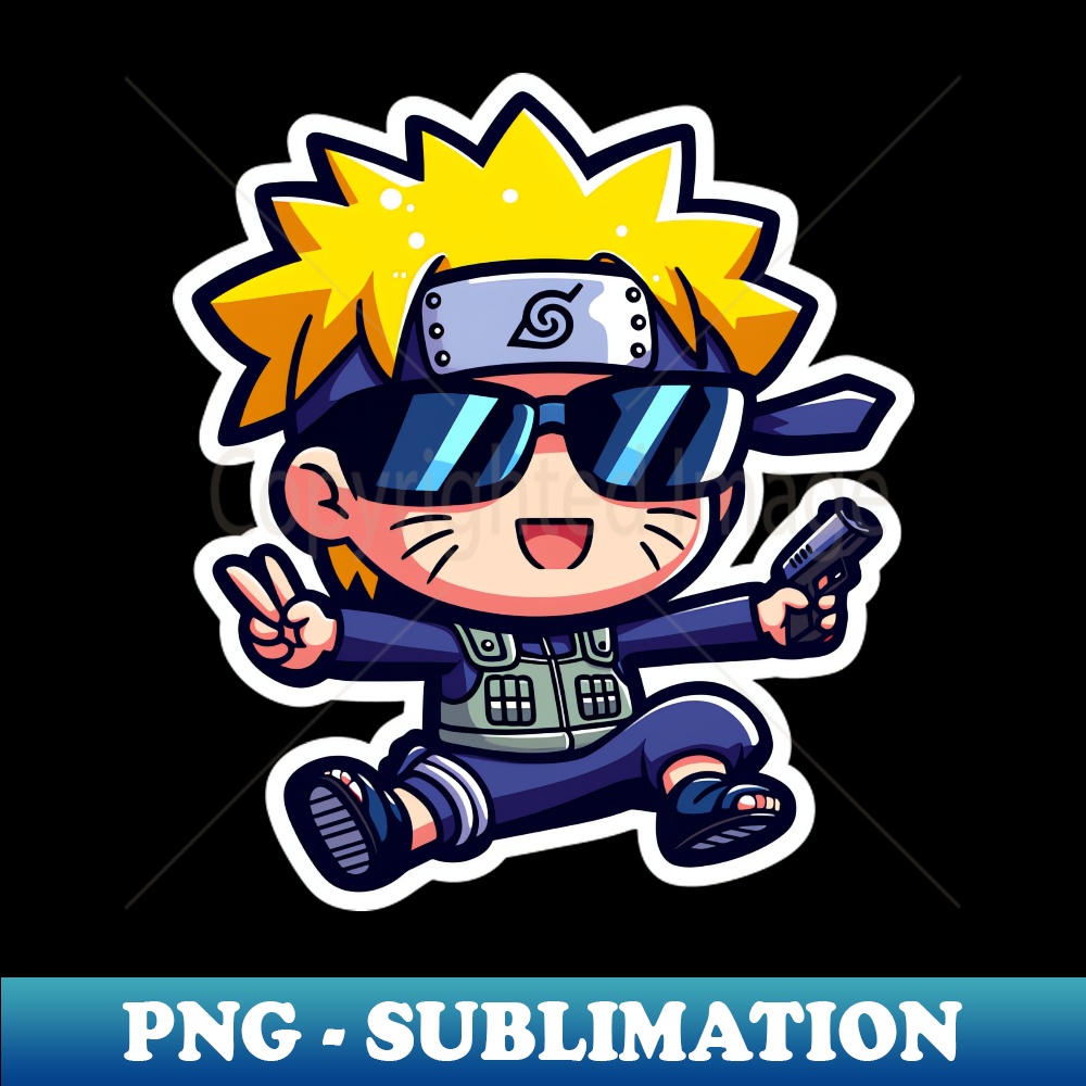 Naruto Cop Chibi Sticker - Cool Anime Cosplay Design - Exclu | Inspire ...