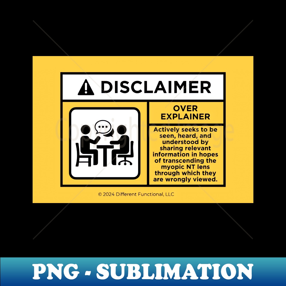 ND Disclaimer Over Explainer - PNG Transparent Sublimation F - Inspire ...