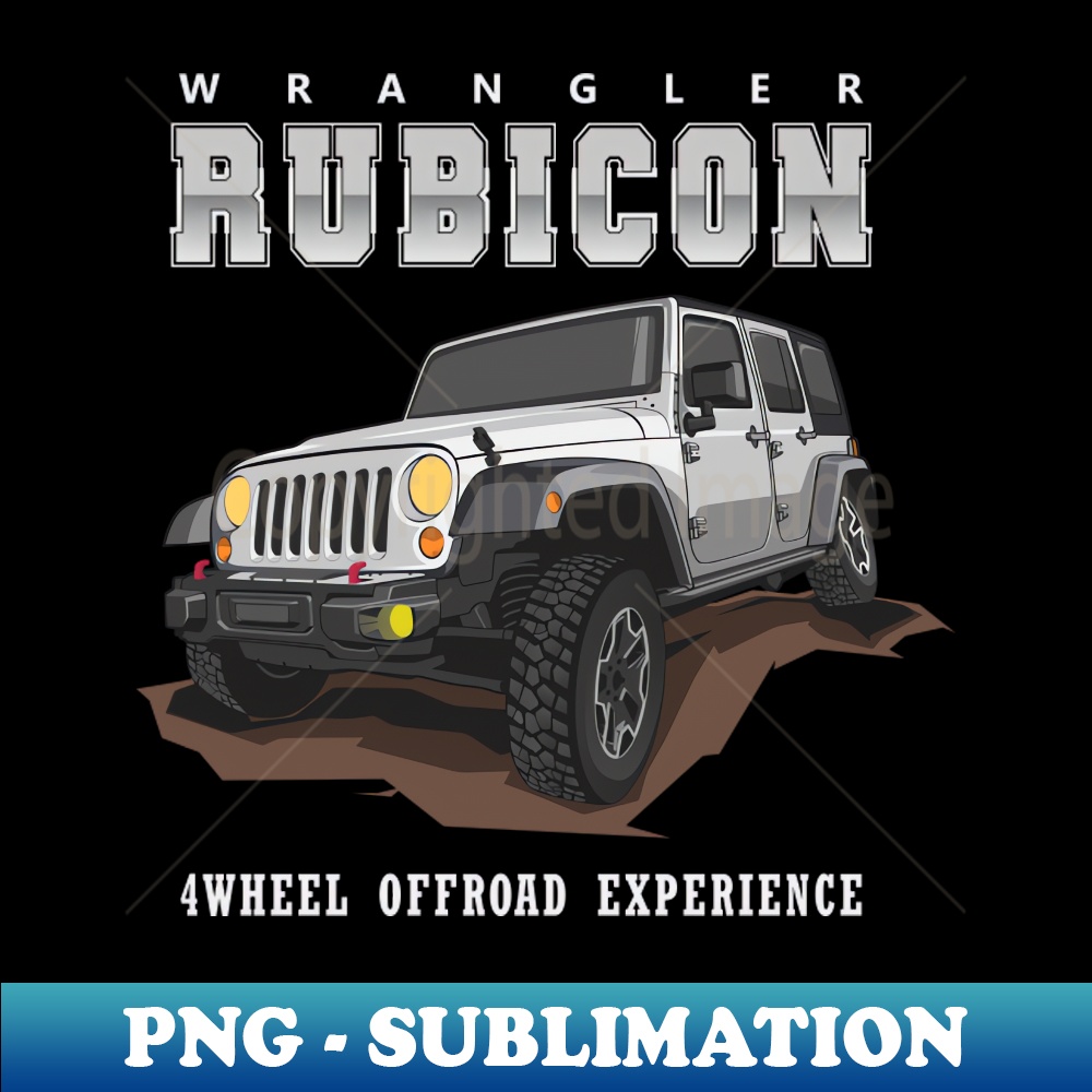 Jeep Wrangler Rubicon - Premium PNG Sublimation File - Trans | Inspire ...