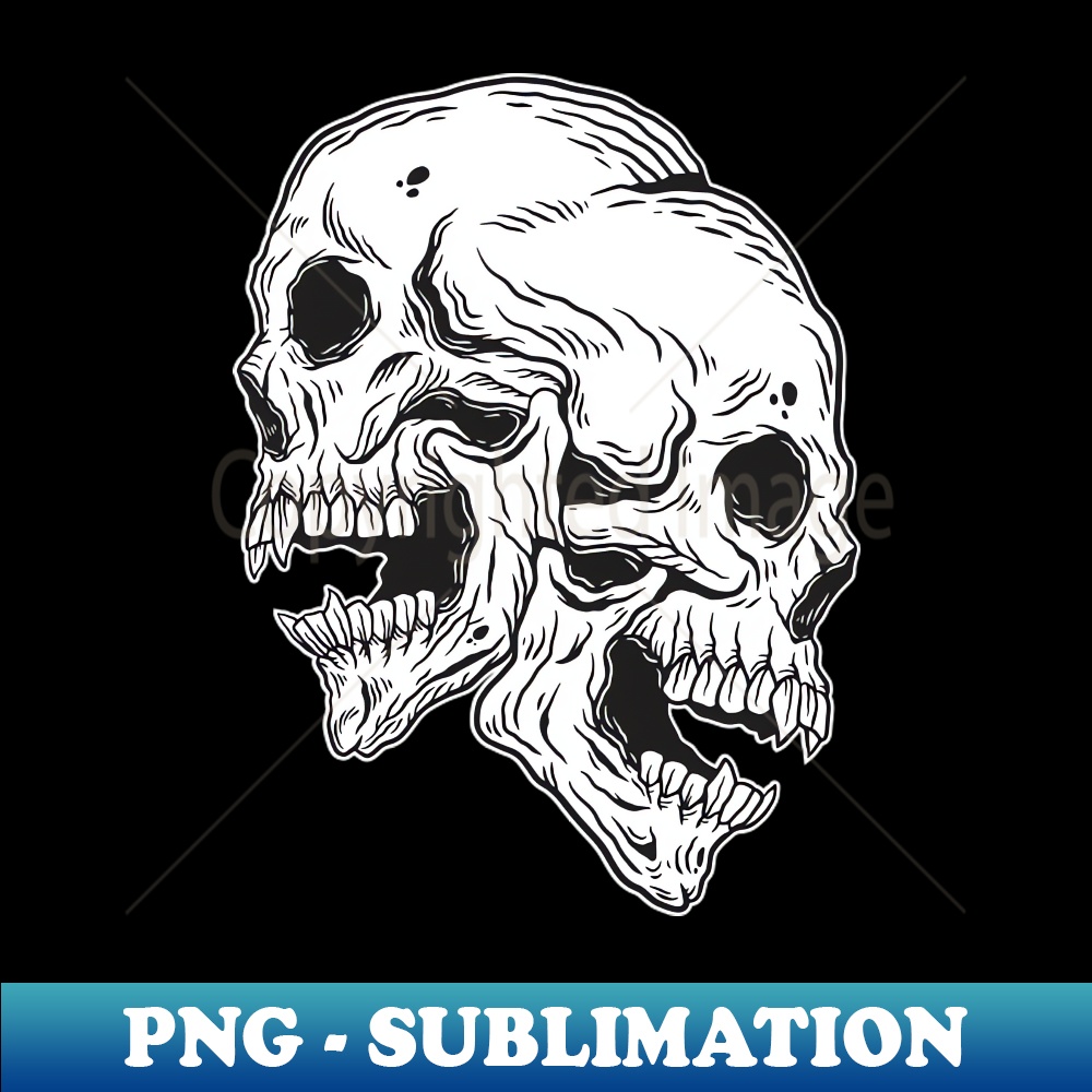 The Dark Skull Art Bone Horror Tattoo Beast - Elegant Sublim | Inspire ...
