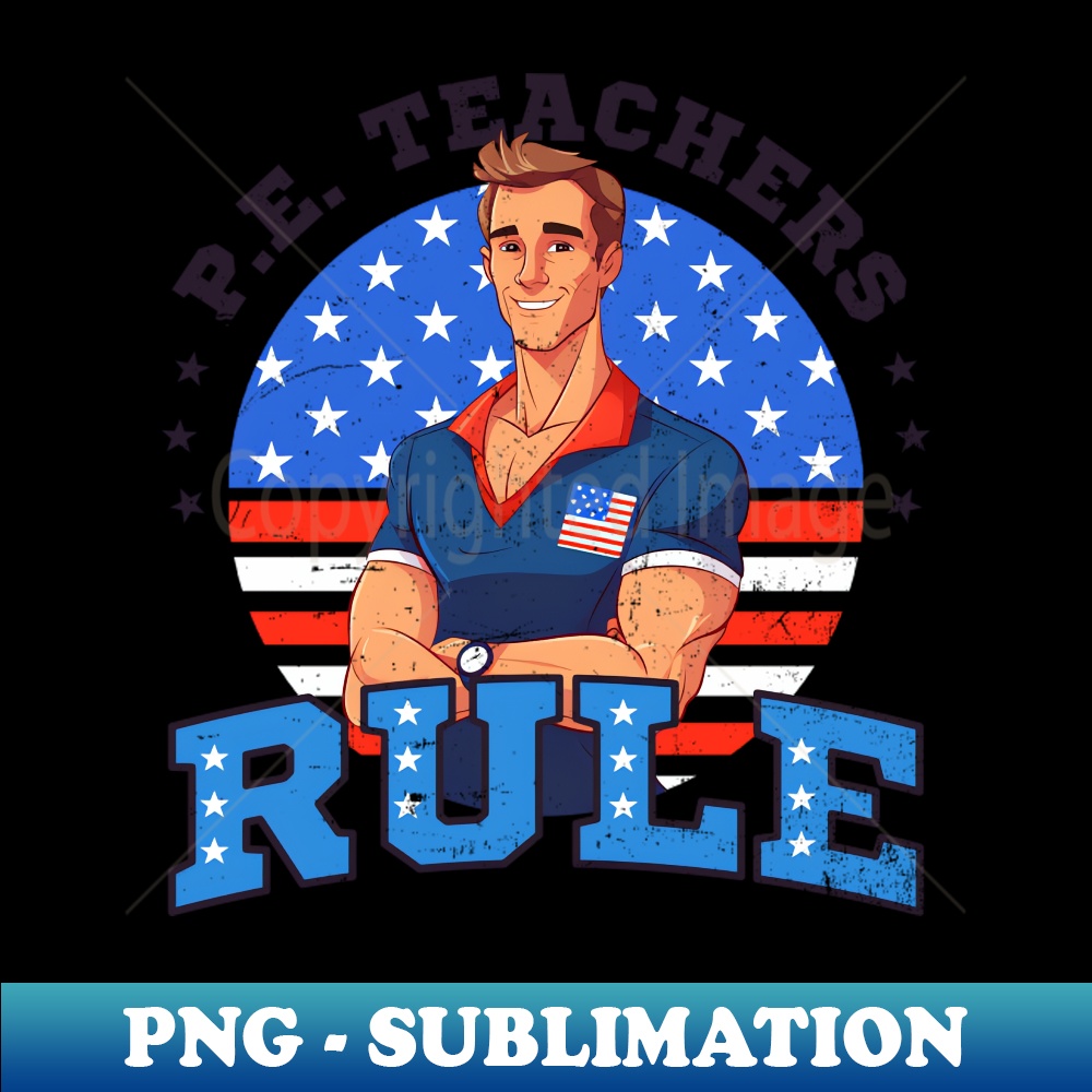 4th Of July PE Teacher Shirt PE Teachers Rule - Artistic Su | Inspire ...