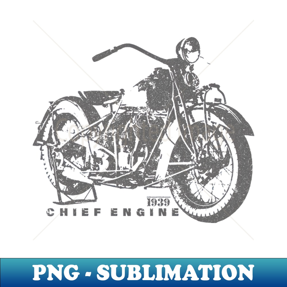 VINTAGE MOTORCYCLES I-CHIEF ENGINE 1939 - Exclusive PNG Subl | Inspire ...