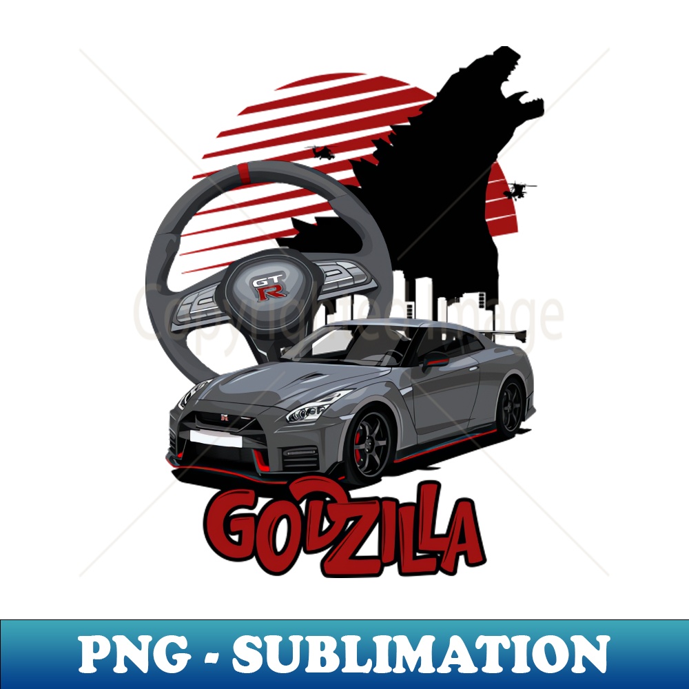 Nissan GT-R Godzilla Vector - Decorative Sublimation PNG Fil - Inspire ...