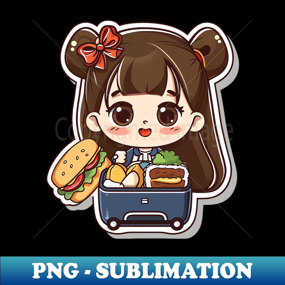 Eat Well Travel Often Lovely Dark Chibi Sticker for Healthy | Inspire ...