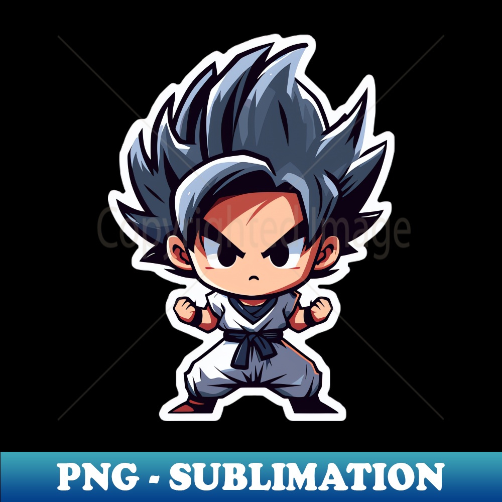 Goku Chibi Warrior Gokus Monochrome Battle Mode - Instant PN | Inspire ...