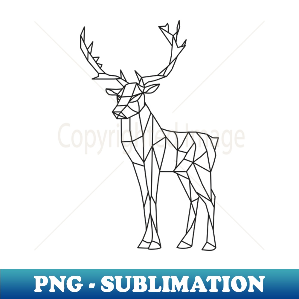 Origami Stag - PNG Transparent Sublimation File - Bold & Eye | Inspire ...