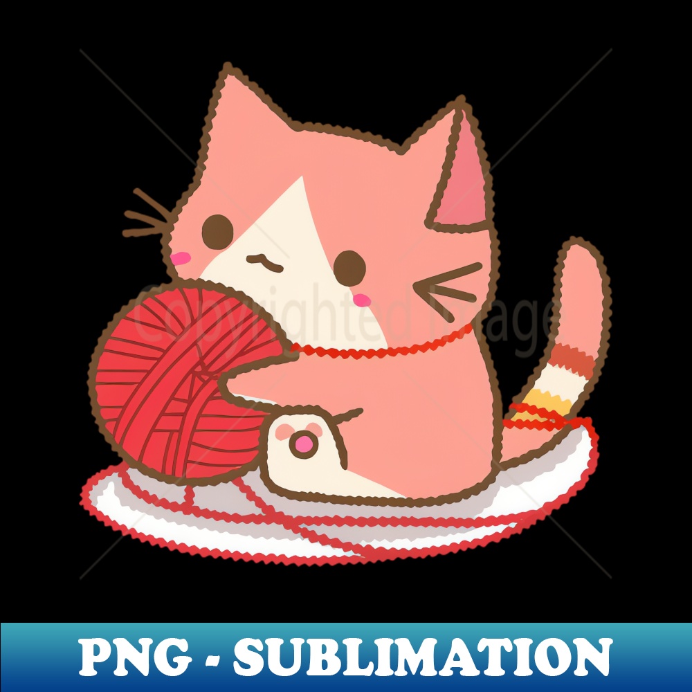 cat knitting pattern free - PNG Sublimation Digital Download | Inspire ...