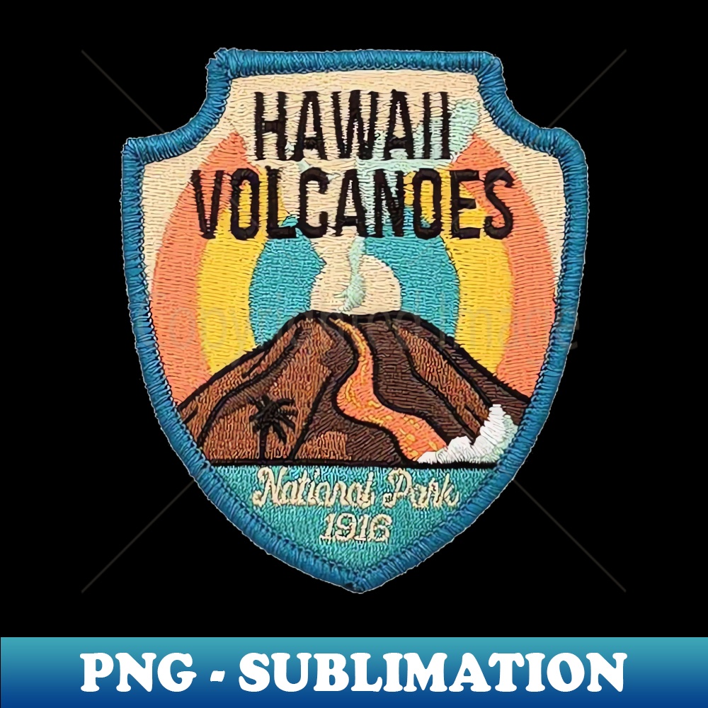 Hawaii Volcanoes National Park Patch - Aesthetic Sublimation | Inspire ...