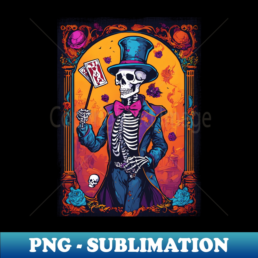Skeleton Magician - PNG Transparent Digital Download File fo | Inspire ...