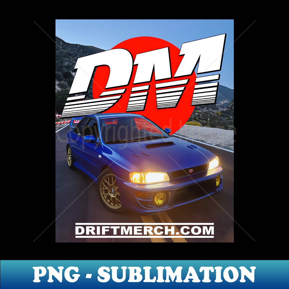 Blue JDM Rally Car with Gold Wheels on a Touge Mountain Pass - Inspire ...