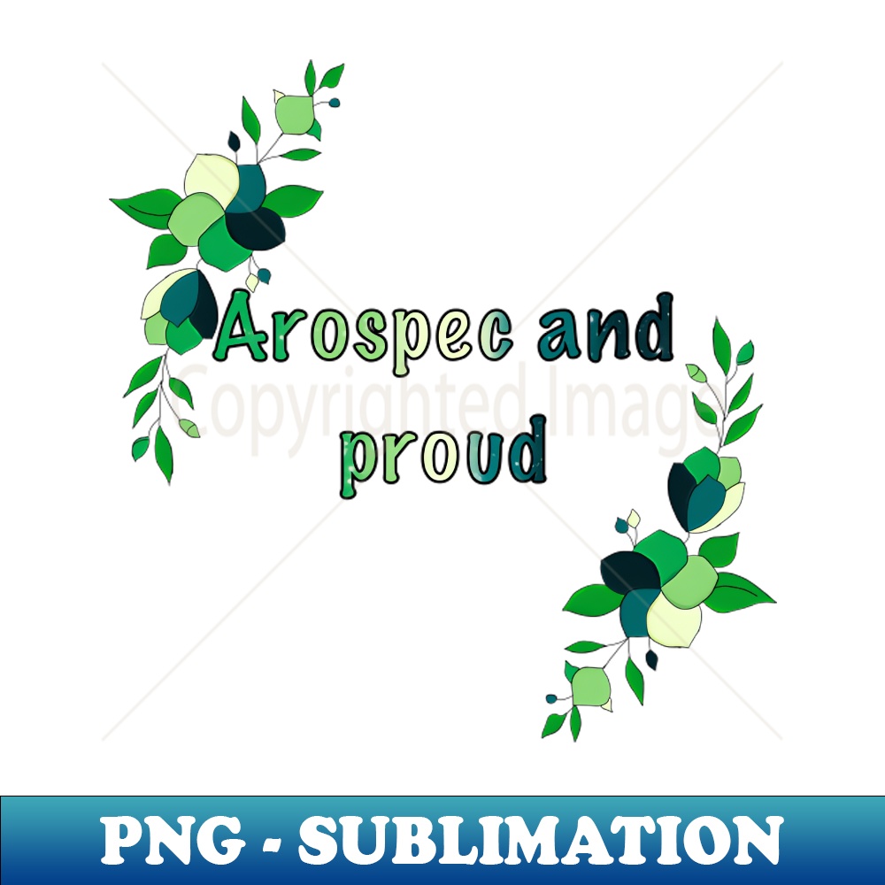 Aro-spec and proud floral design - Instant PNG Sublimation D | Inspire ...