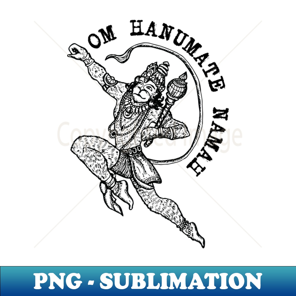 Om Hanumate Namah - Artistic Sublimation Digital File - Boos | Inspire ...