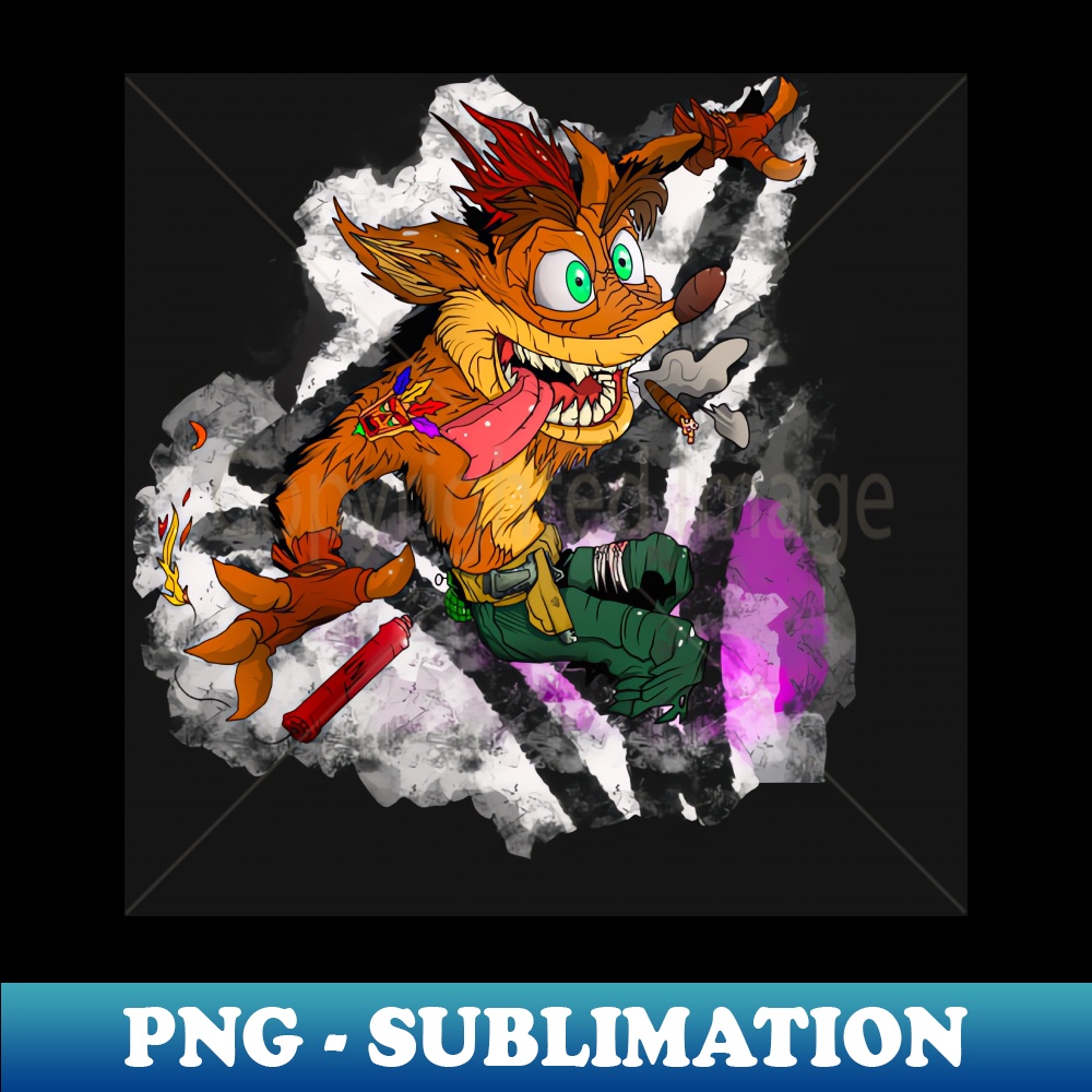 Warzone Bandicoot Graffiti - PNG Transparent Digital Downloa - Inspire ...