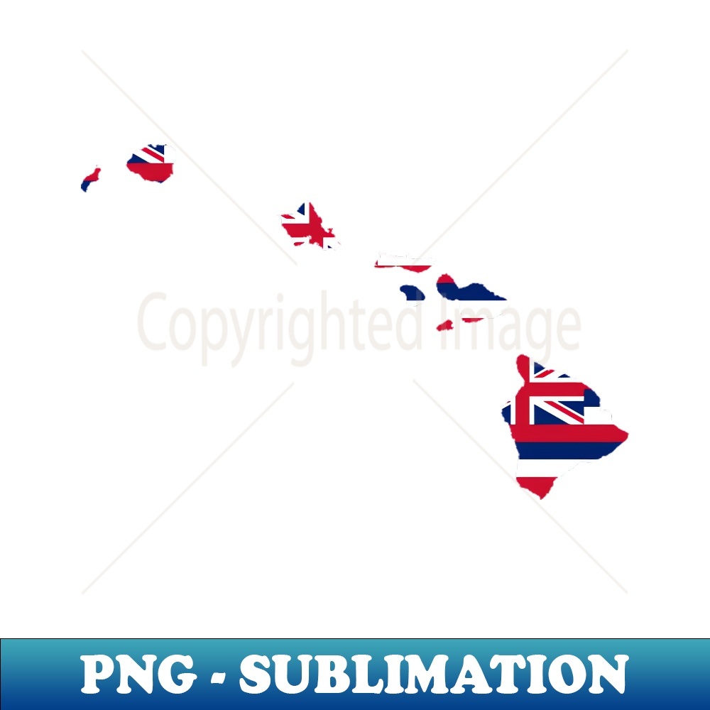 Hawaii Flag Map - Signature Sublimation PNG File - Perfect f | Inspire Uplift