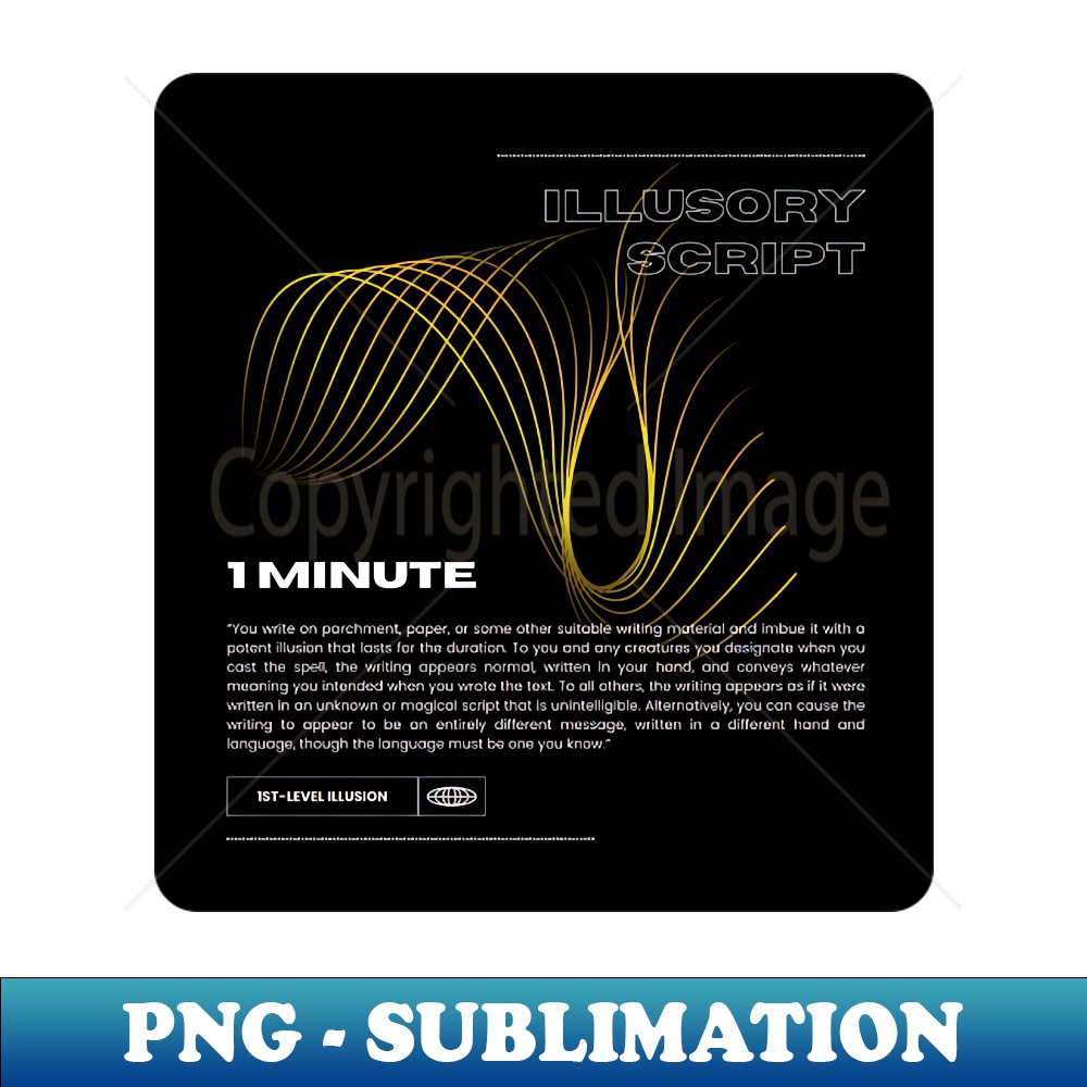 Illusory Script Dnd 5e Spells Tarot Card Dungeons and Dragon - Inspire ...