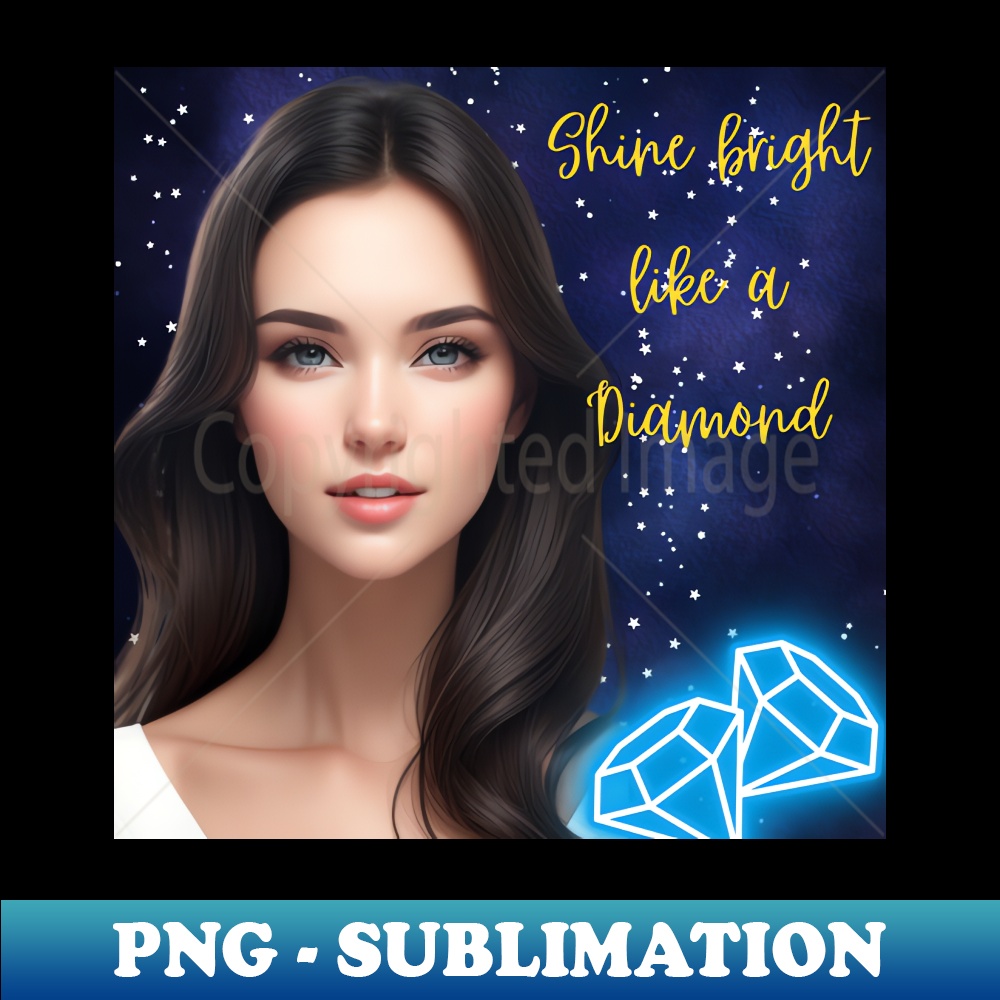 Shine bright like a Diamond - Signature Sublimation PNG File | Inspire ...