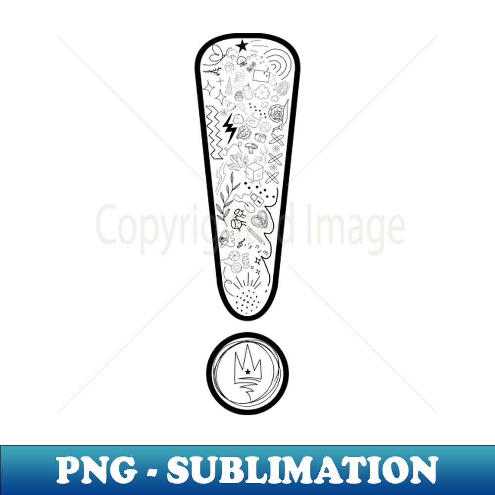 Cute Exclamation Mark - Instant PNG Sublimation Download - B | Inspire ...