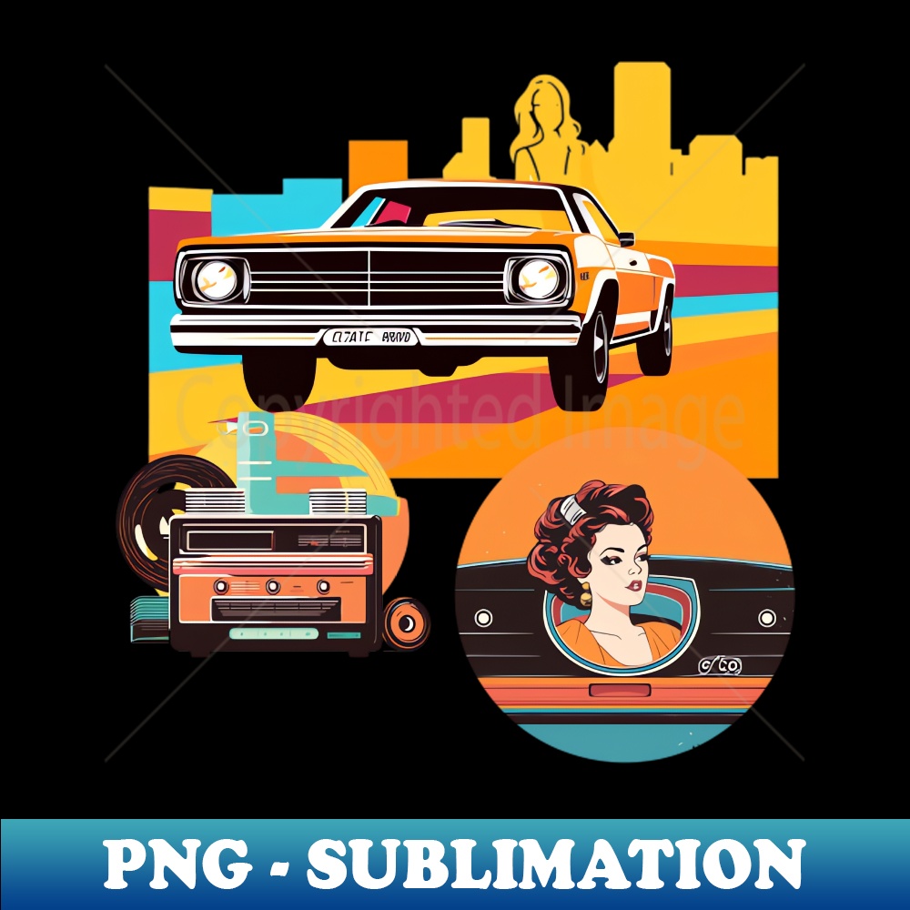 Nostalgic Drive - Sublimation-Ready PNG File - Perfect for P | Inspire ...