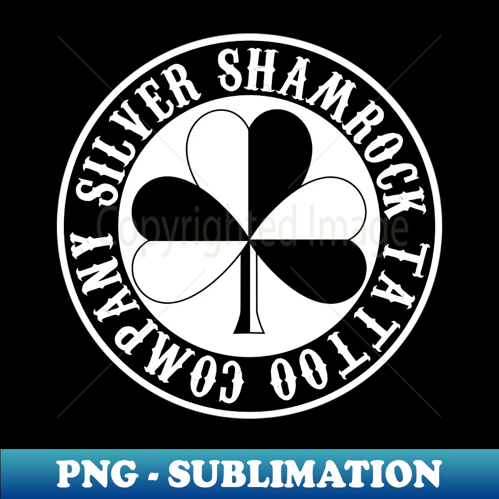 Silver Shamrock Tattoo Company Nautical Shamrock Logo in Whi | Inspire ...