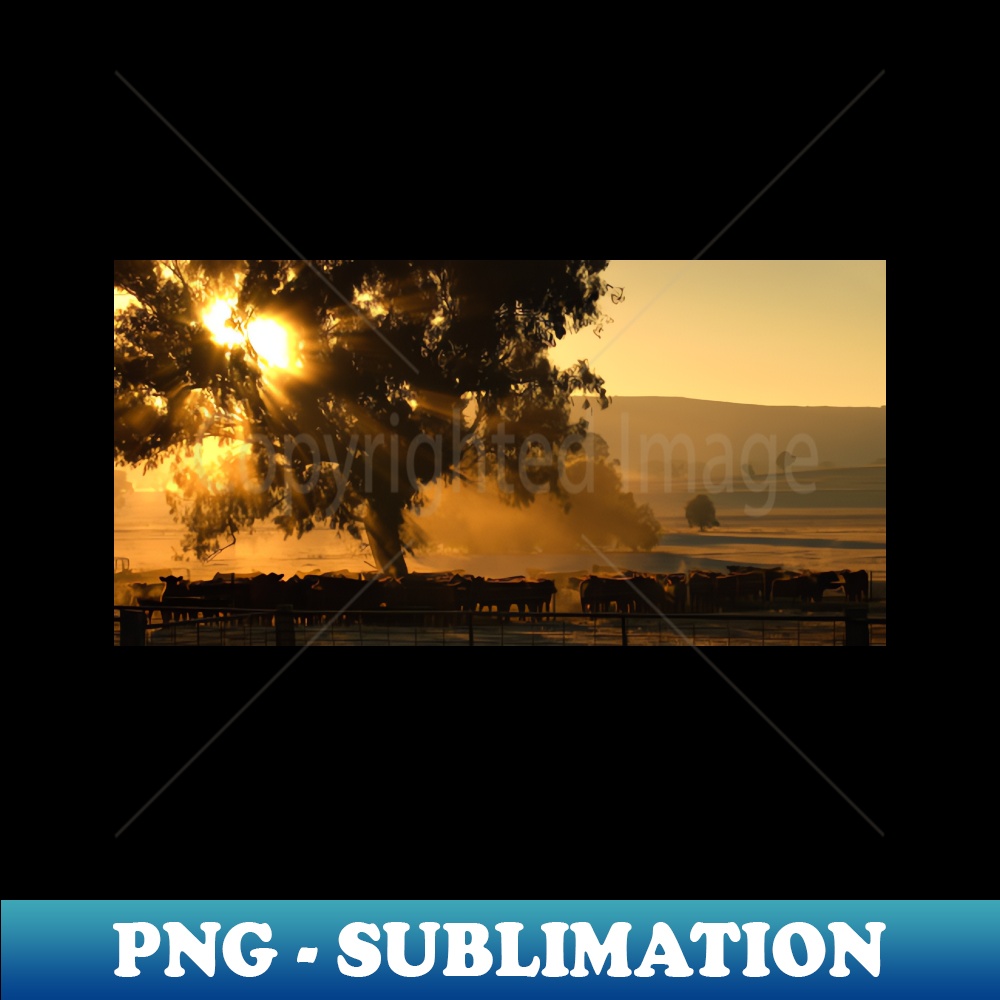 Cattle Sunrise 2 - Parkes NSW - PNG Transparent Digital Down | Inspire ...