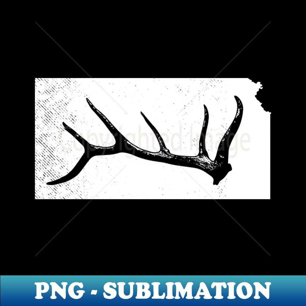 Elk Deer Shed antler hunting kansas MAP Hunter t-shirt - Vi | Inspire ...