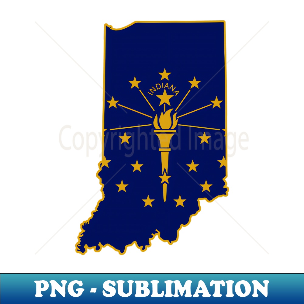 Indiana Flag Map - Exclusive PNG Sublimation Download - Crea | Inspire ...