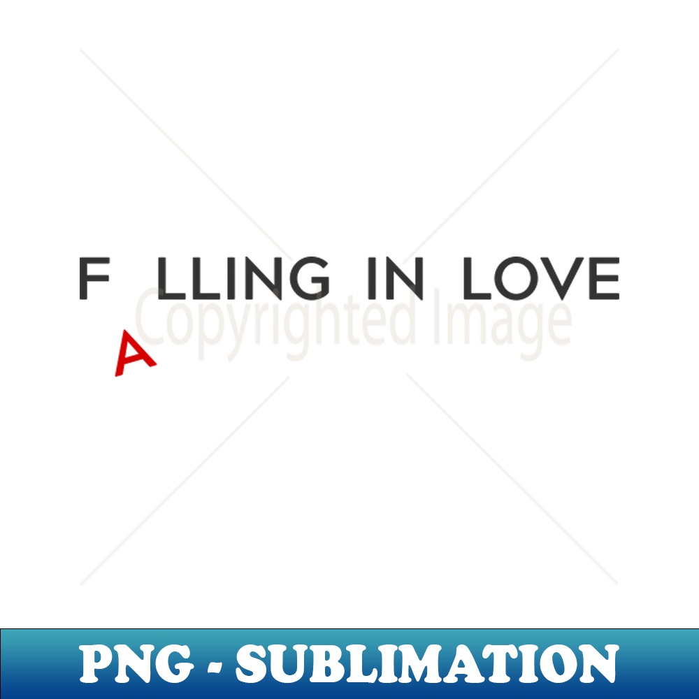 Falling in love minimalist quote with falling letter A - Dec | Inspire ...