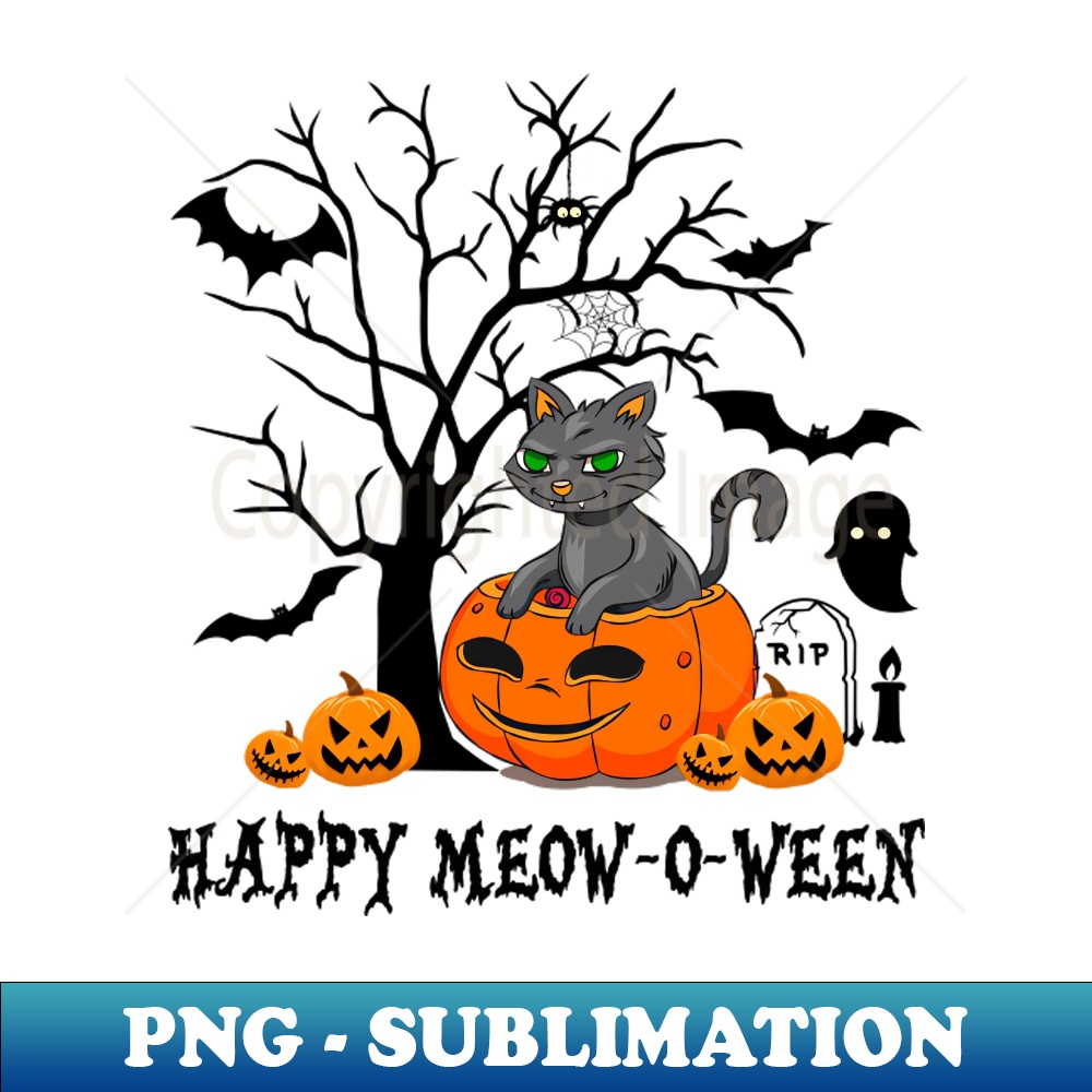 Happy Meow-o-ween - Premium Sublimation Digital Download - D | Inspire ...