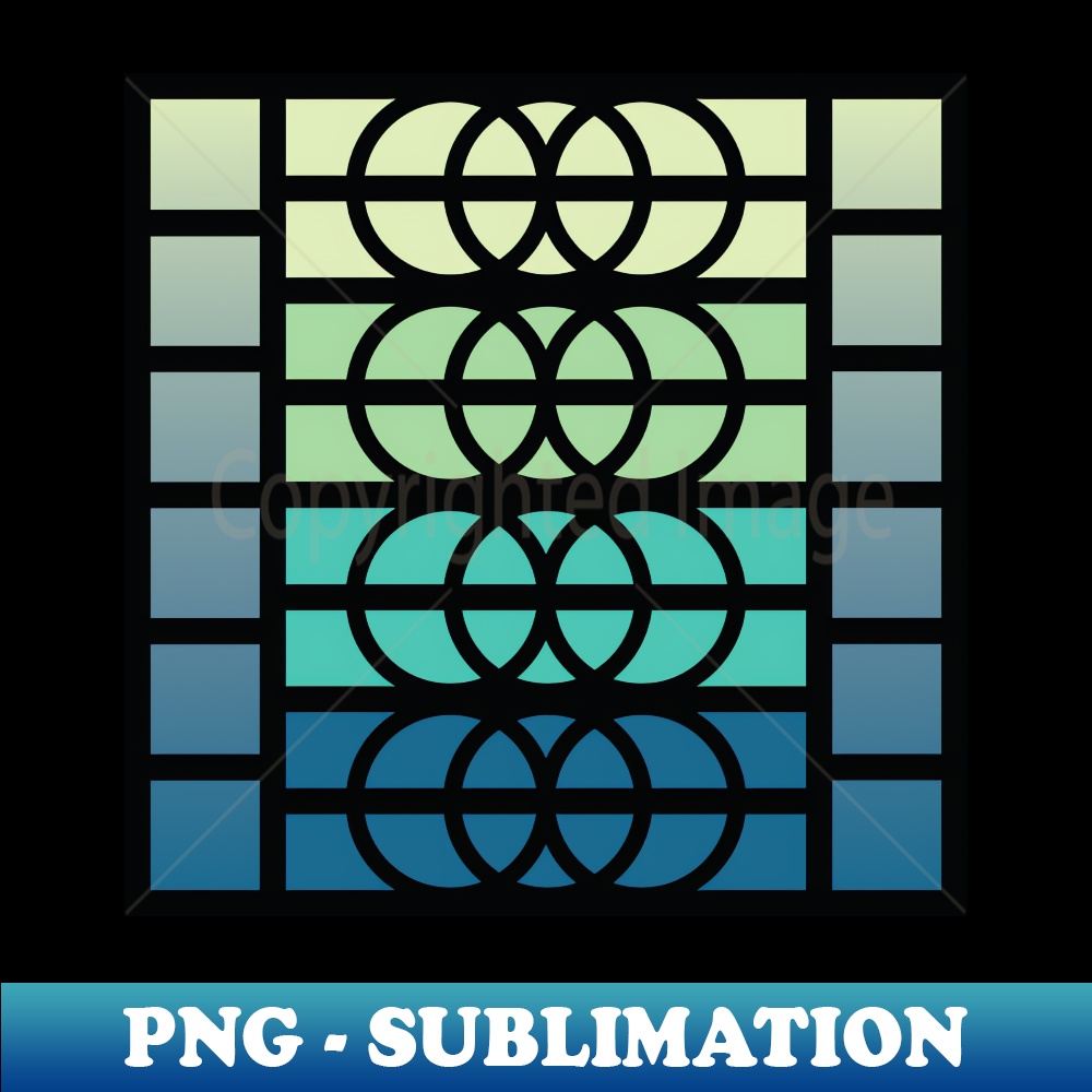 Dimensional Rings - V3 BlueGreen - Geometric Art Dimensions | Inspire ...
