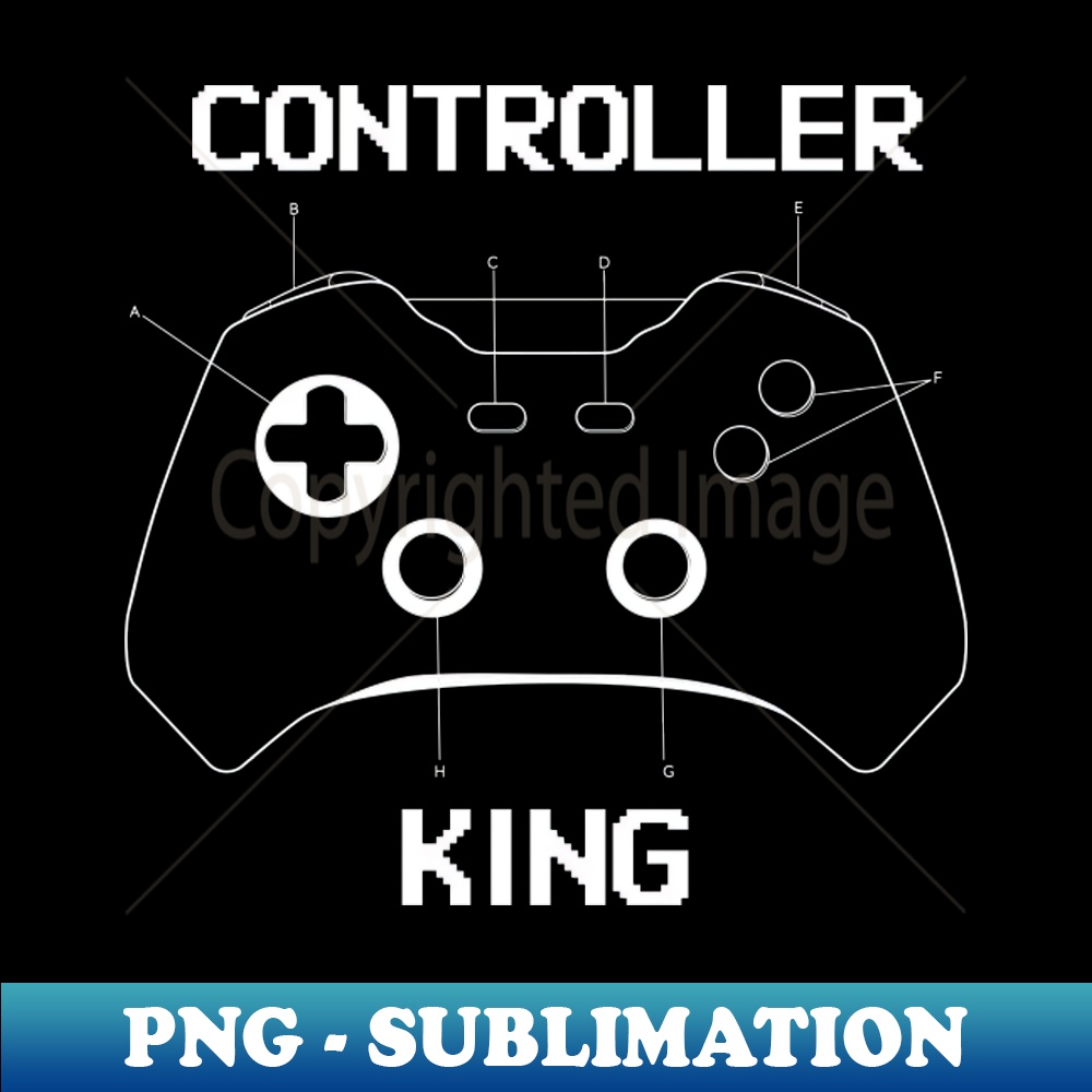 Controller King - Instant PNG Sublimation Download - Transfo - Inspire ...