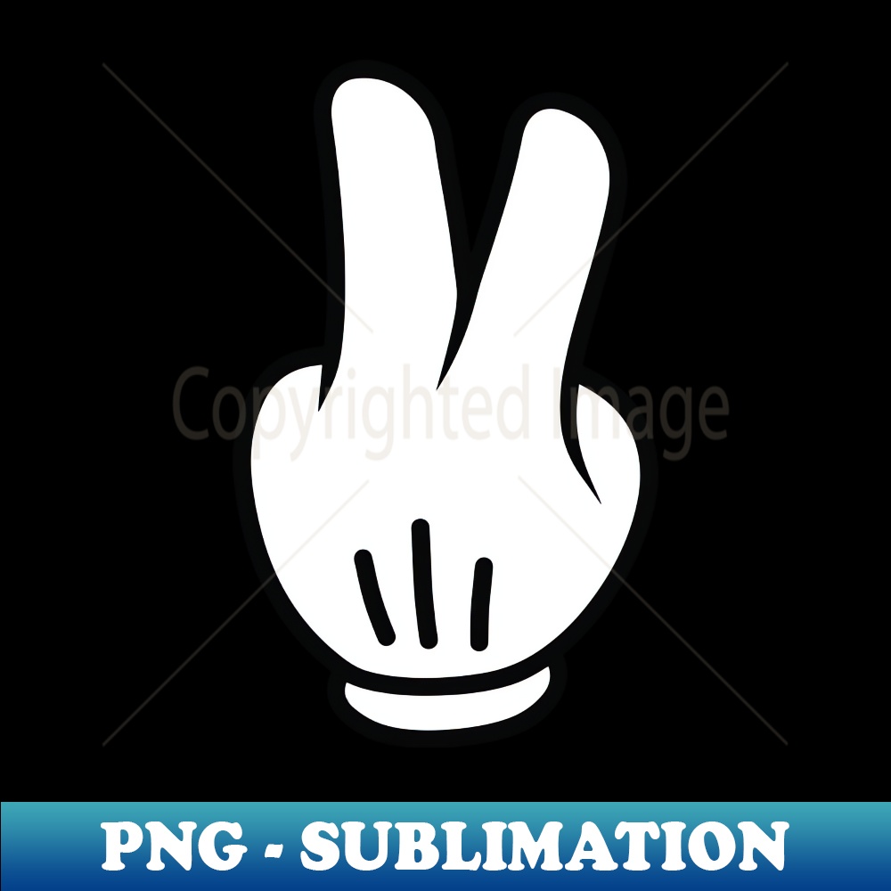 Mickey Mouse Peace - High-Resolution PNG Sublimation File - | Inspire ...