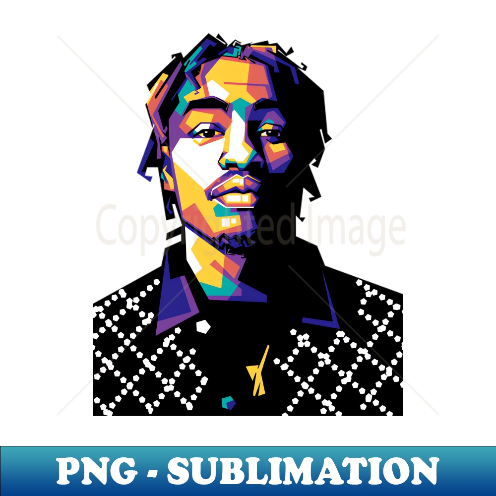 American Rapper Lil Tjay WPAP - High-Resolution PNG Sublimat | Inspire ...