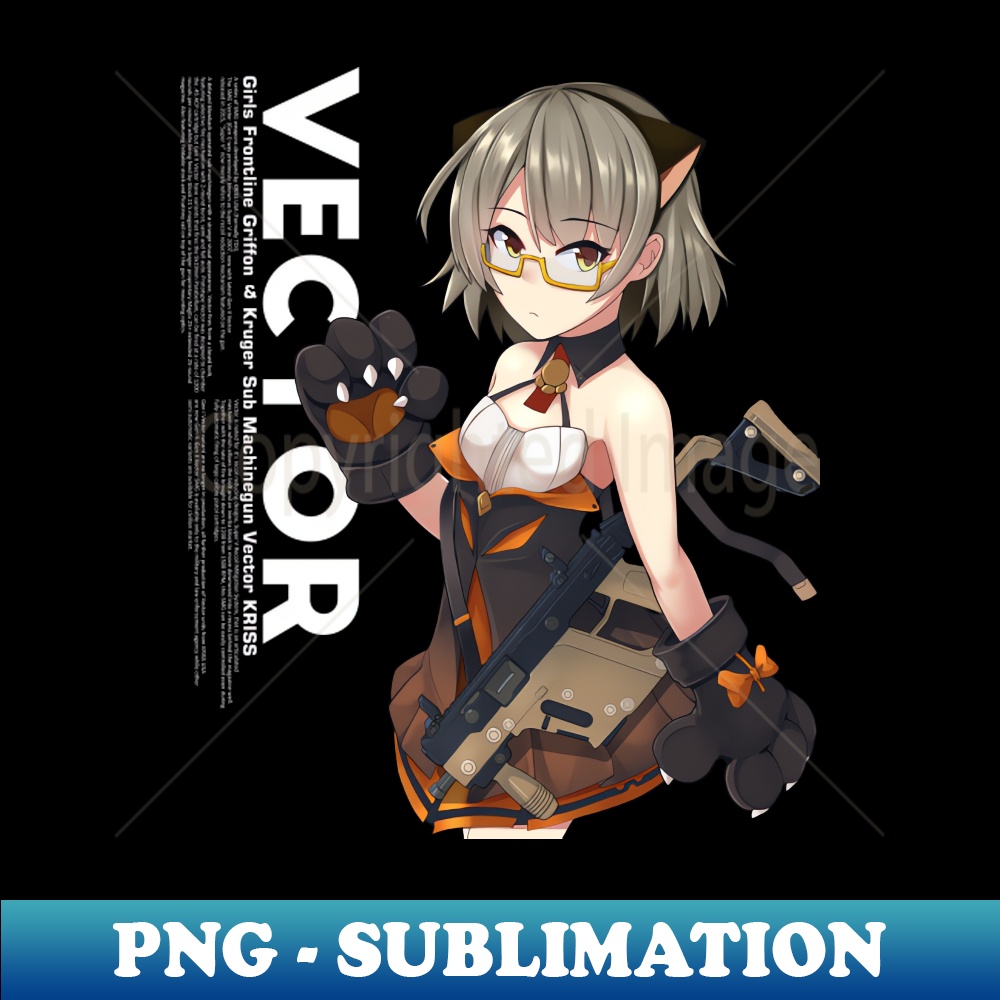 Tdoll Vector Black Background Instant Png Sublimation Down Inspire