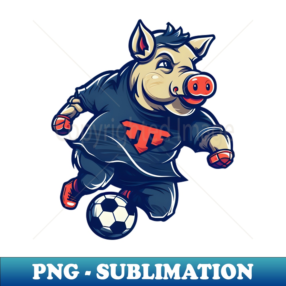 Soccer Coach Shirt Pig As A Soccer Player - Exclusive PNG S | Inspire ...
