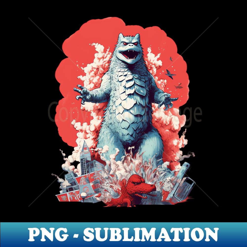 Catzilla Strikes Vintage Japan-Inspired Pin-Ups Unleashed in | Inspire ...