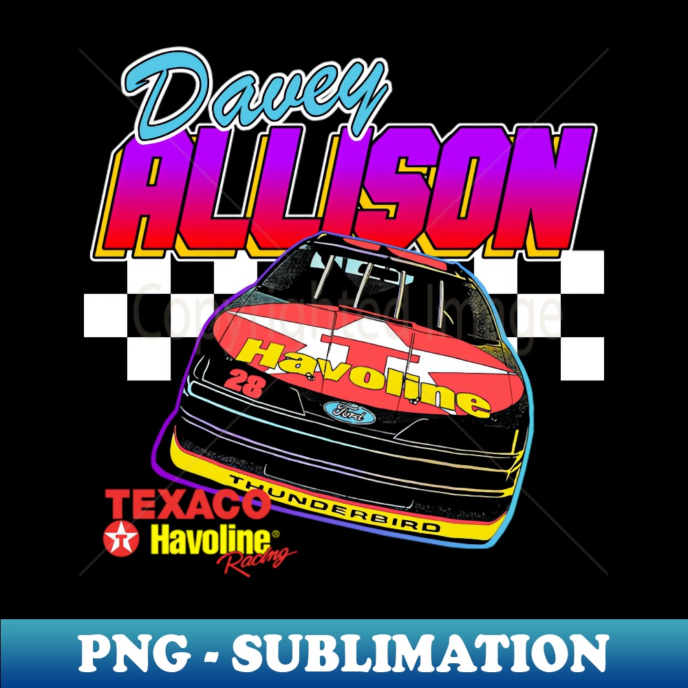 Davey Allison Havoline Retro Nascar Design - Artistic Sublim | Inspire ...